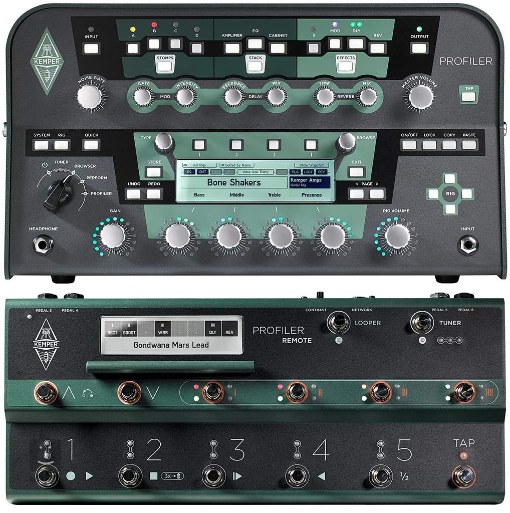 KEMPER Profiler PowerHead + Profiler Remote Gitarren-Multieffekt