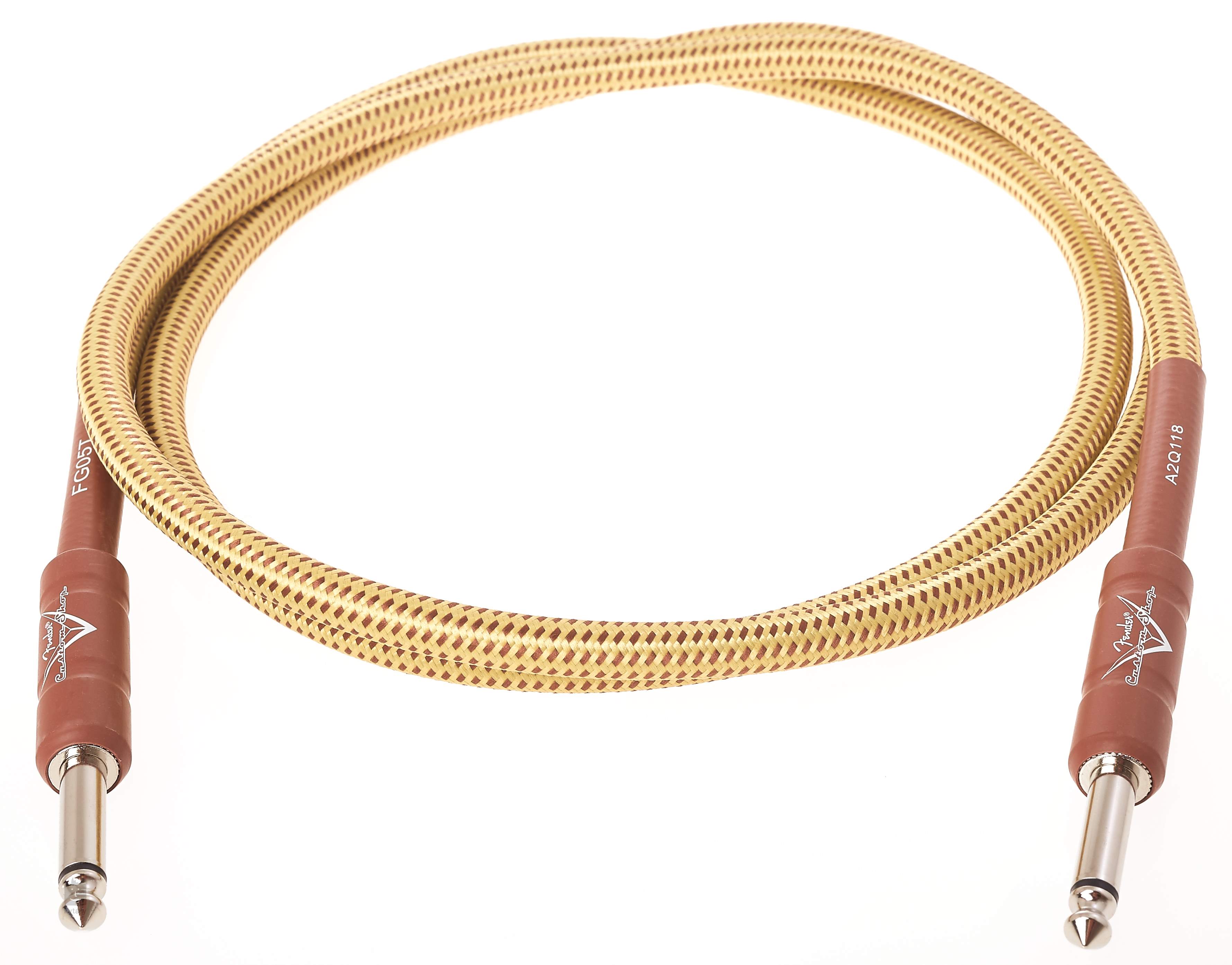 FENDER Custom Shop Cable 5' Tweed Instrumentenkabel