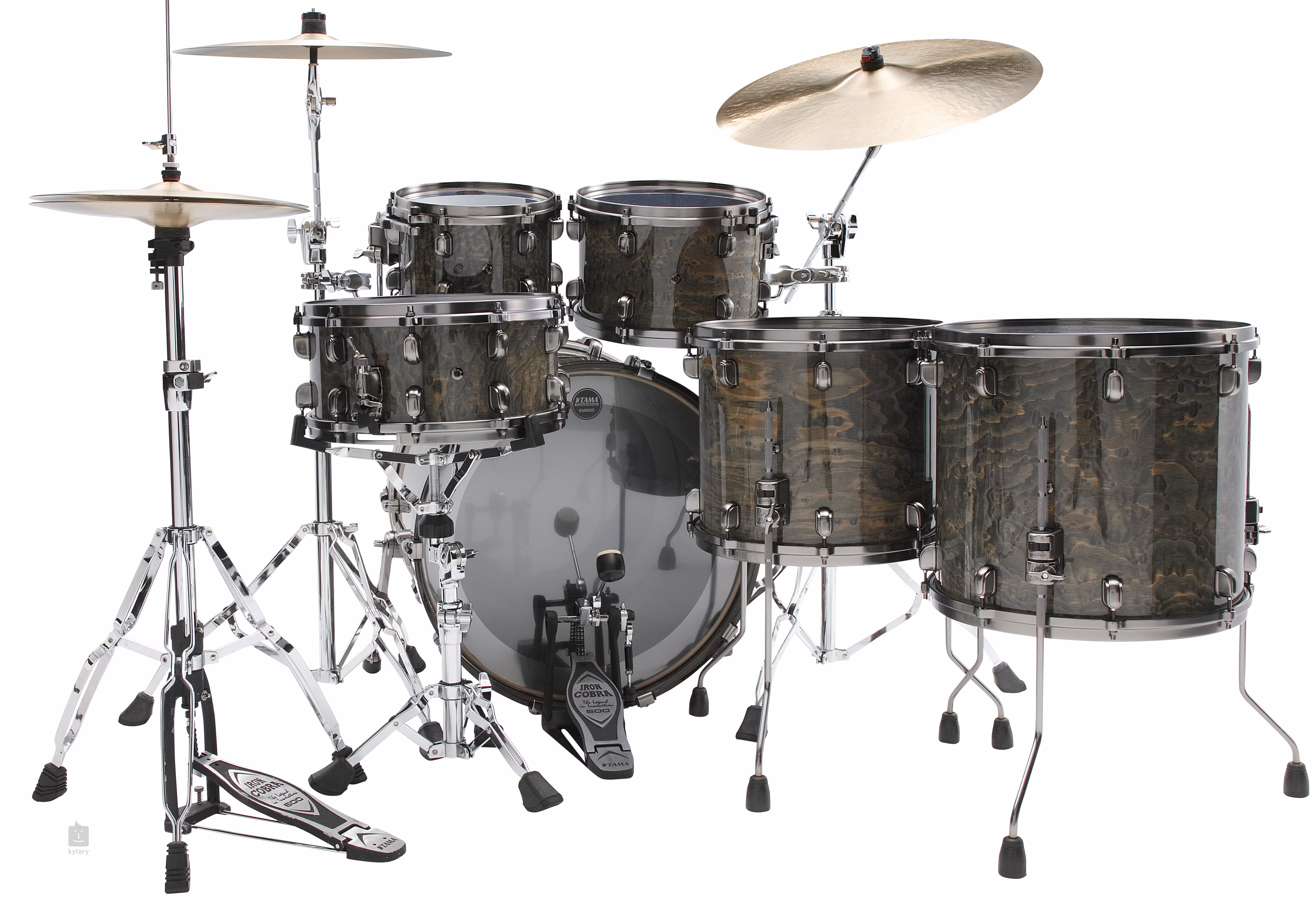 TAMA Starclassic Walnut/Birch Gloss Charcoal Tamo Ash Shell Set ...