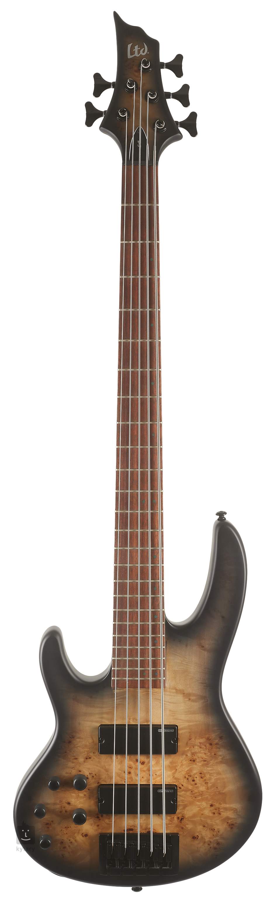 Esp Ltd D 5 Lh Bp Blknbs Linkshänder E Bass Kytaryat