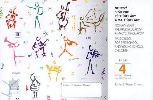 KN Notový sešit pro předškoláky a malé školáky Notový sešit | Kytary.cz