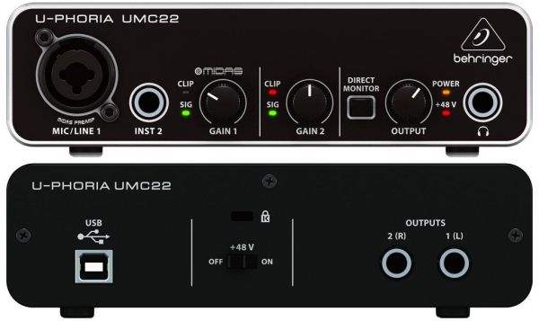 BEHRINGER UMC22 USB zvuková karta