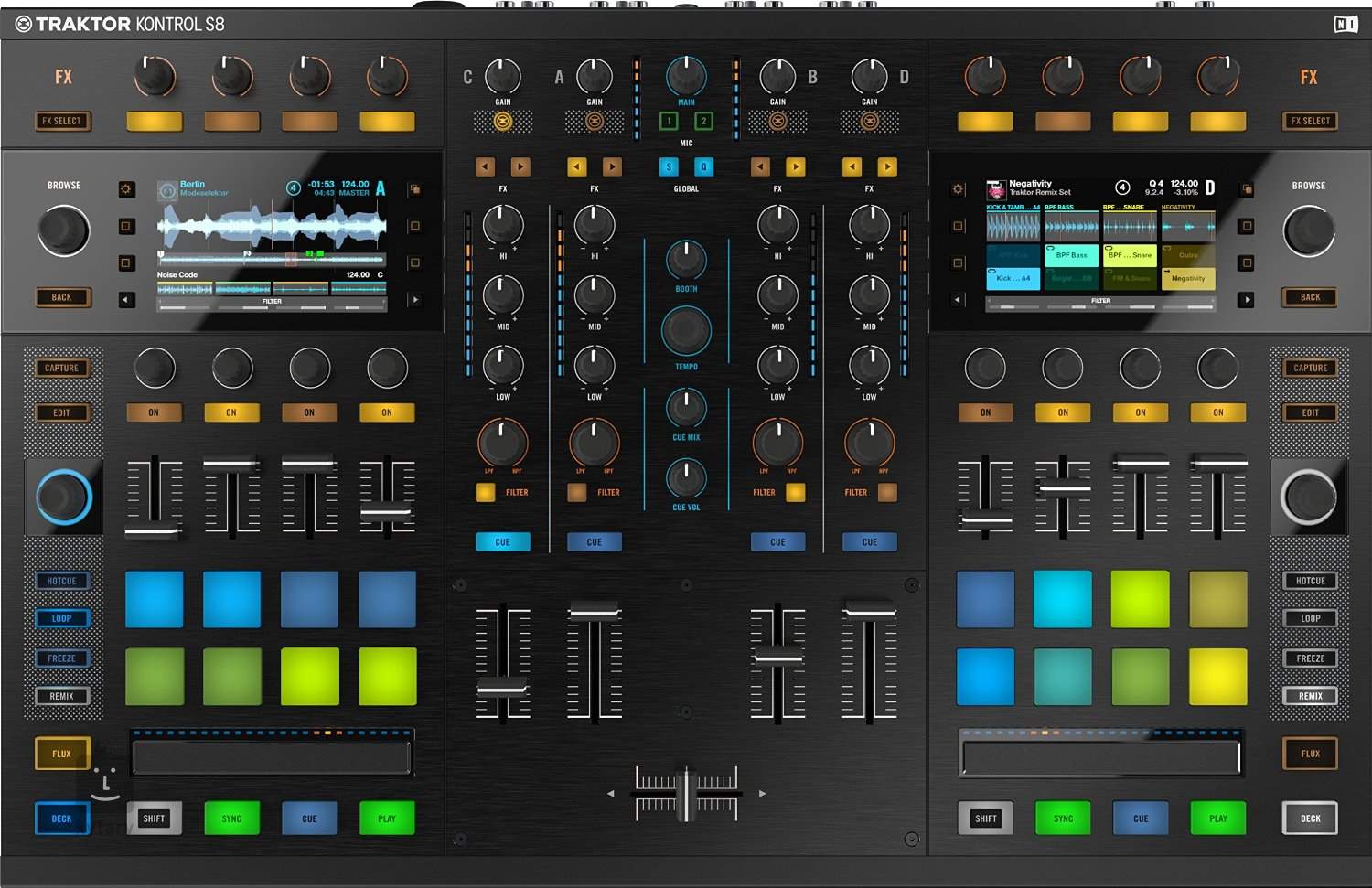 NATIVE INSTRUMENTS Traktor Kontrol S8 DJ kontroler | Kytary.cz NATIVE INSTRUMENTS Traktor Kontrol S8 DJ kontroler | Kytary.cz