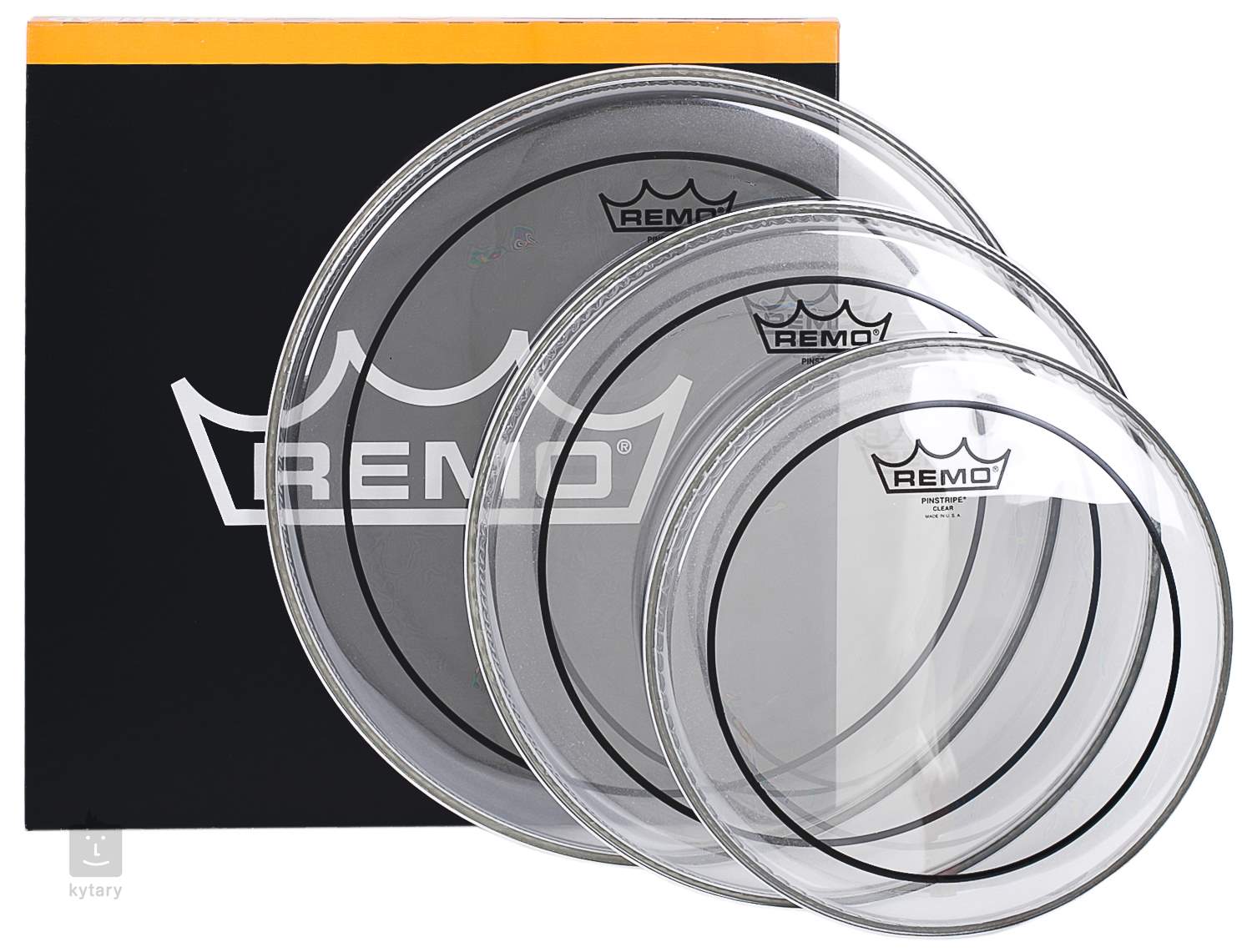 REMO Pinstripe Clear Studio Set Sada blan na tomy | Kytary.cz