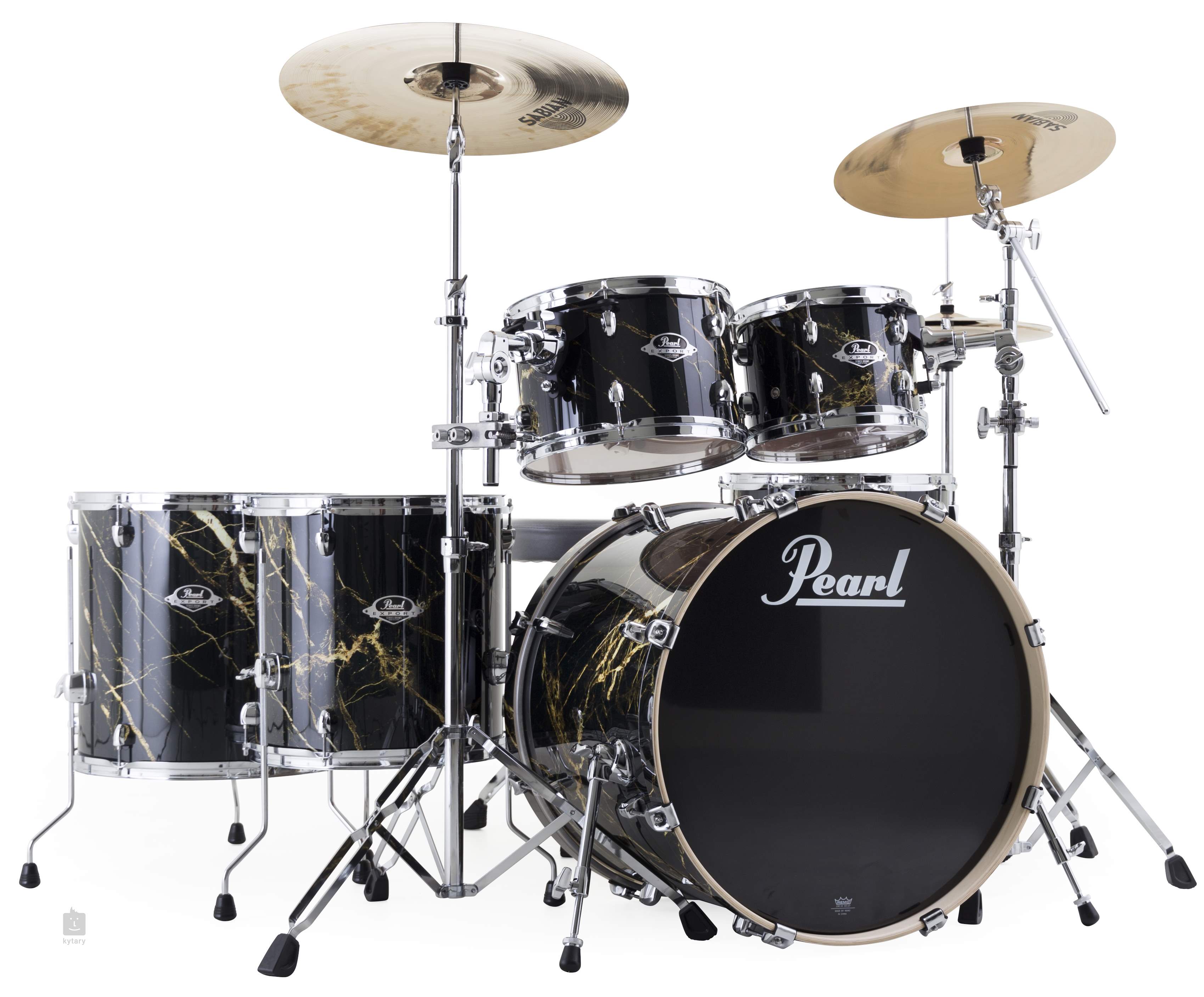 PEARL Export Black & Gold Marble Bicí souprava