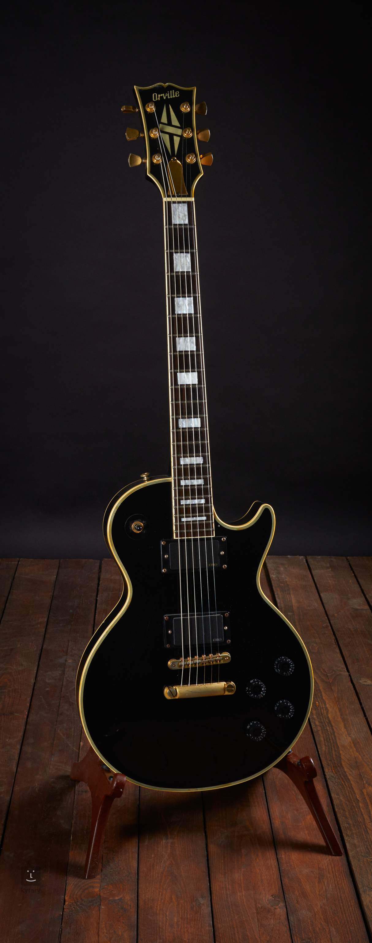 ORVILLE 1990 Les Paul Custom EMG pickups Elektrická kytara