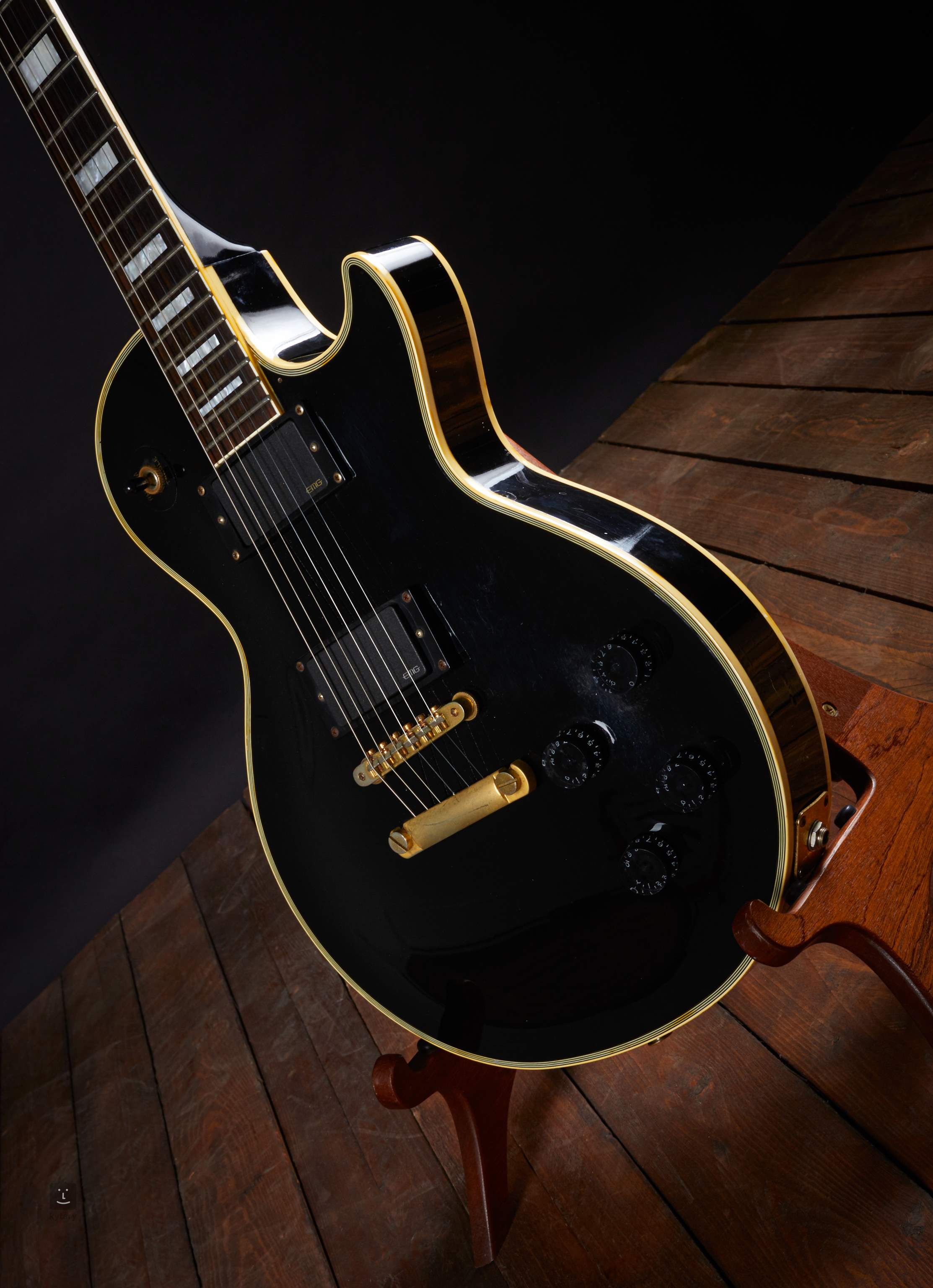 ORVILLE 1990 Les Paul Custom EMG pickups Elektrická kytara