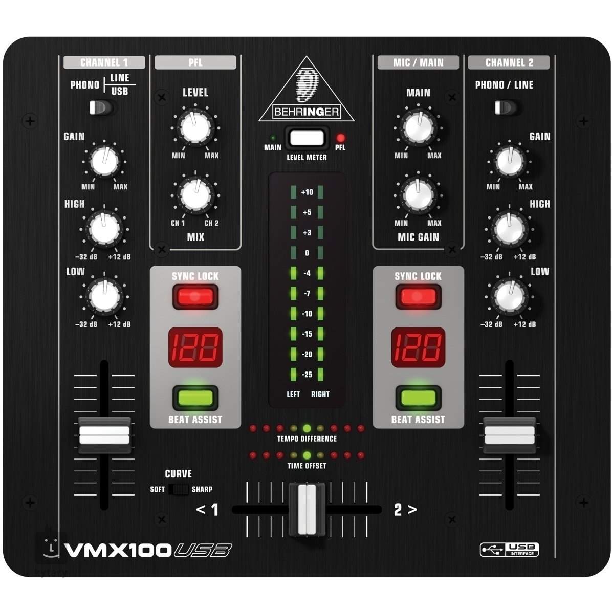 BEHRINGER VMX100USB DJ mixpult | Kytary.cz