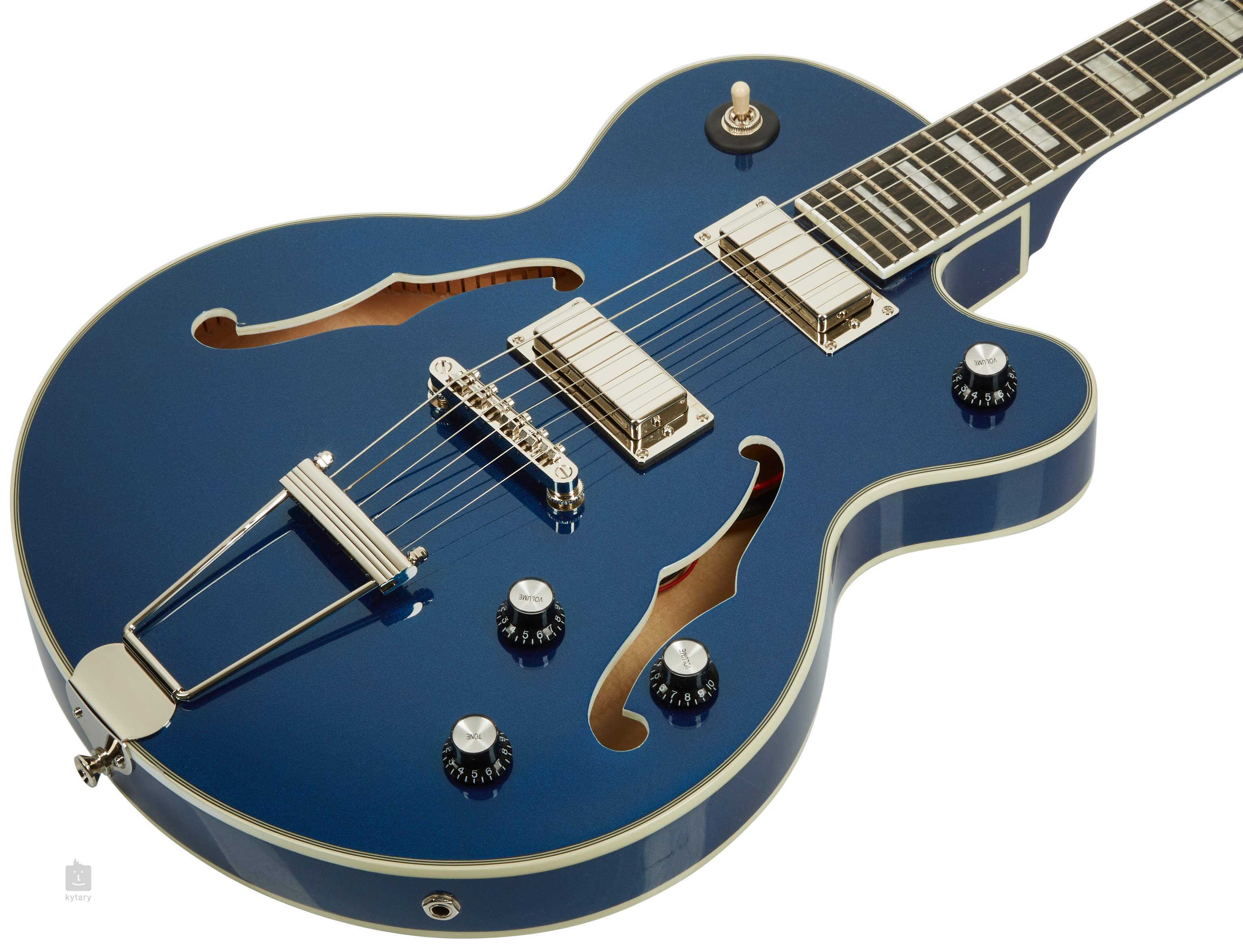 EPIPHONE Uptown Kat ES Sapphire Blue Metallic Semiakustická kytara ...