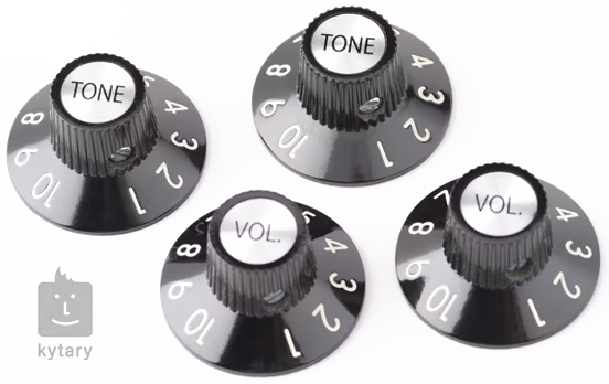 FENDER 72 Telecaster Custom Knobs, Black Volume knob | Kytary.cz