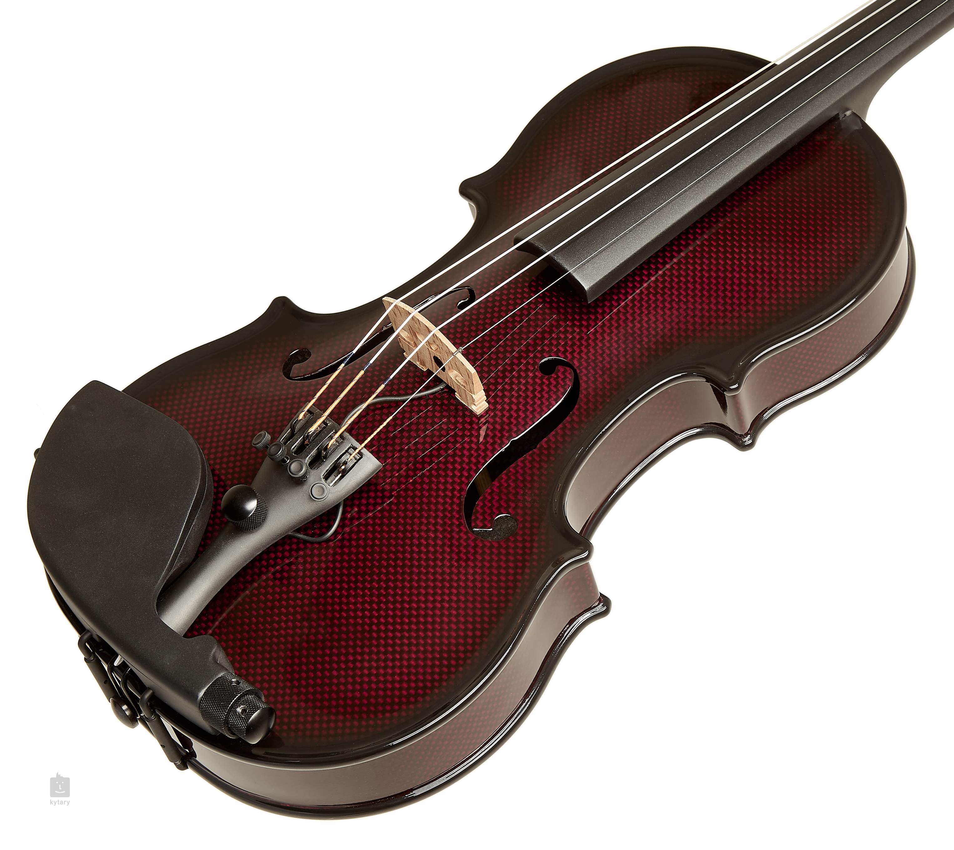 GLASSER CC Violin Acoustic Electric Red Elektroakustické housle | Kytary.cz