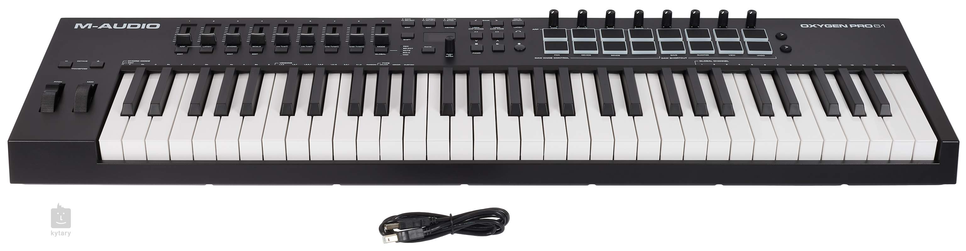 M-AUDIO Oxygen PRO 61 USB/MIDI keyboard | Kytary.cz