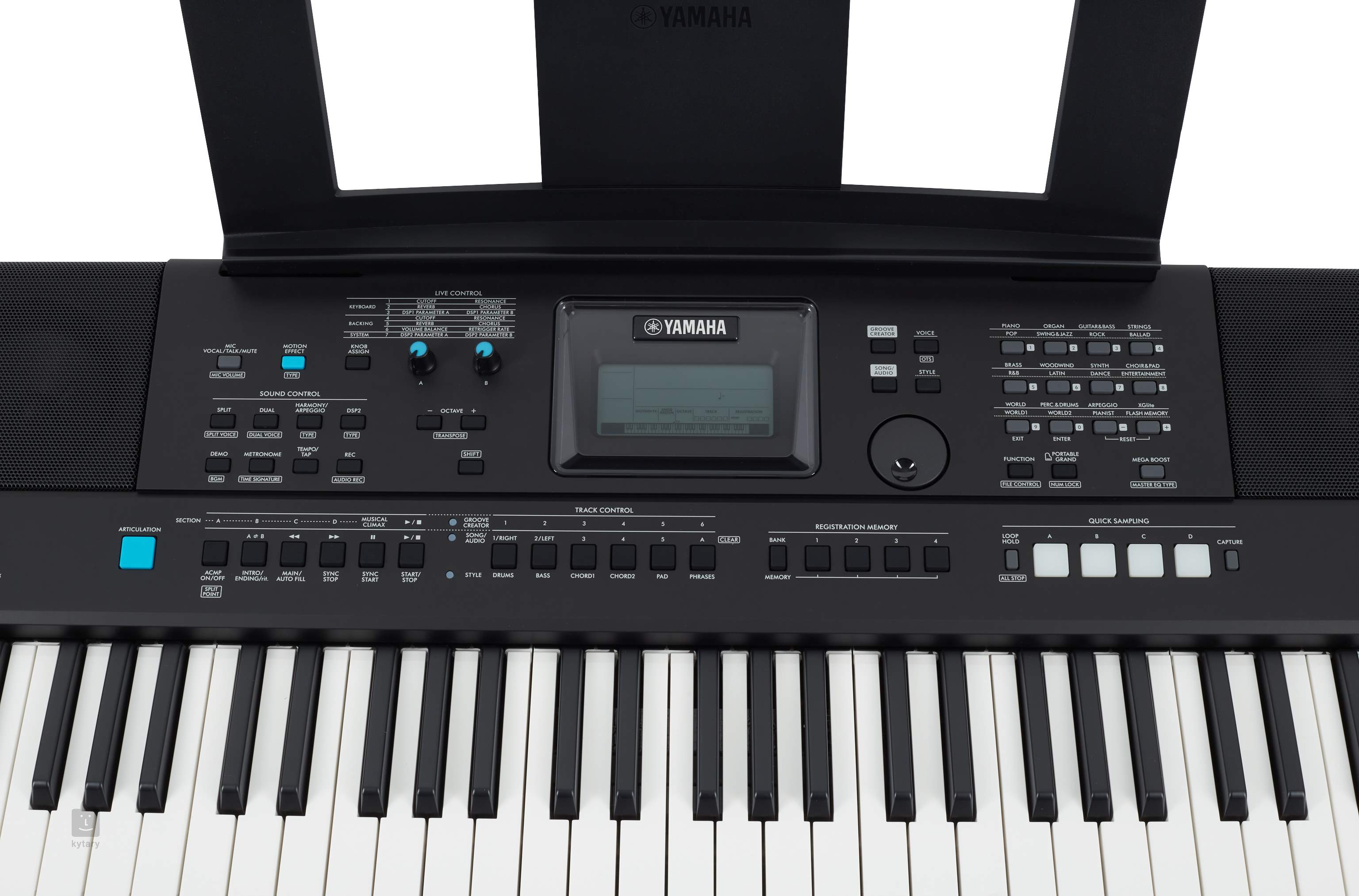YAMAHA PSR-E473 Klávesy s dynamikou úhozu