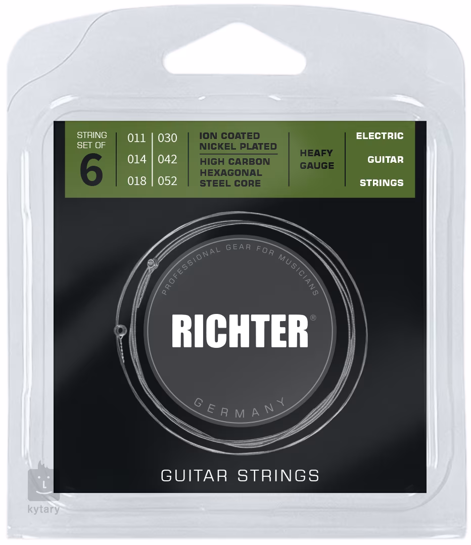 RICHTER Electric Guitar Strings Ion Coated, Heavy 11-52 Struny pro ...