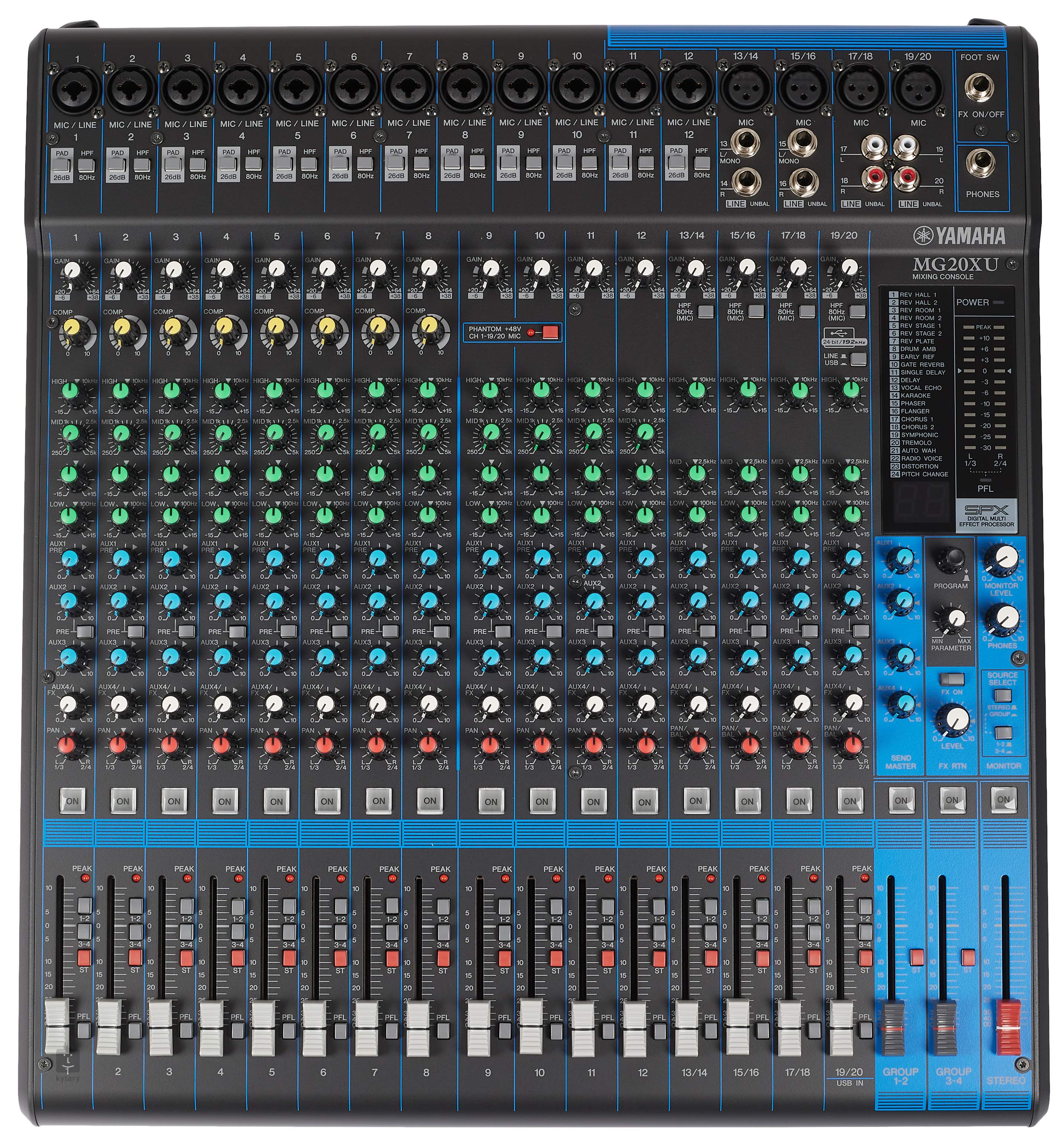 YAMAHA MG20XU Analogový mixážní pult | Kytary.cz