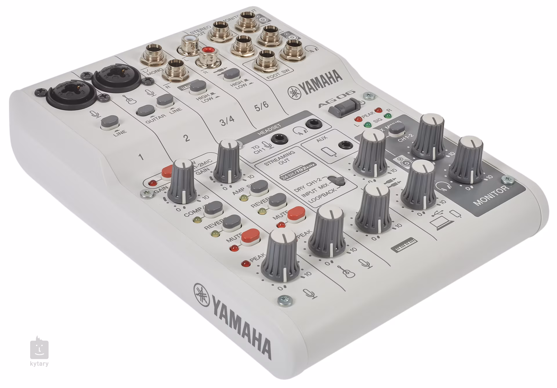 YAMAHA AG06 MK2 White Analogový mixážní pult | Kytary.cz