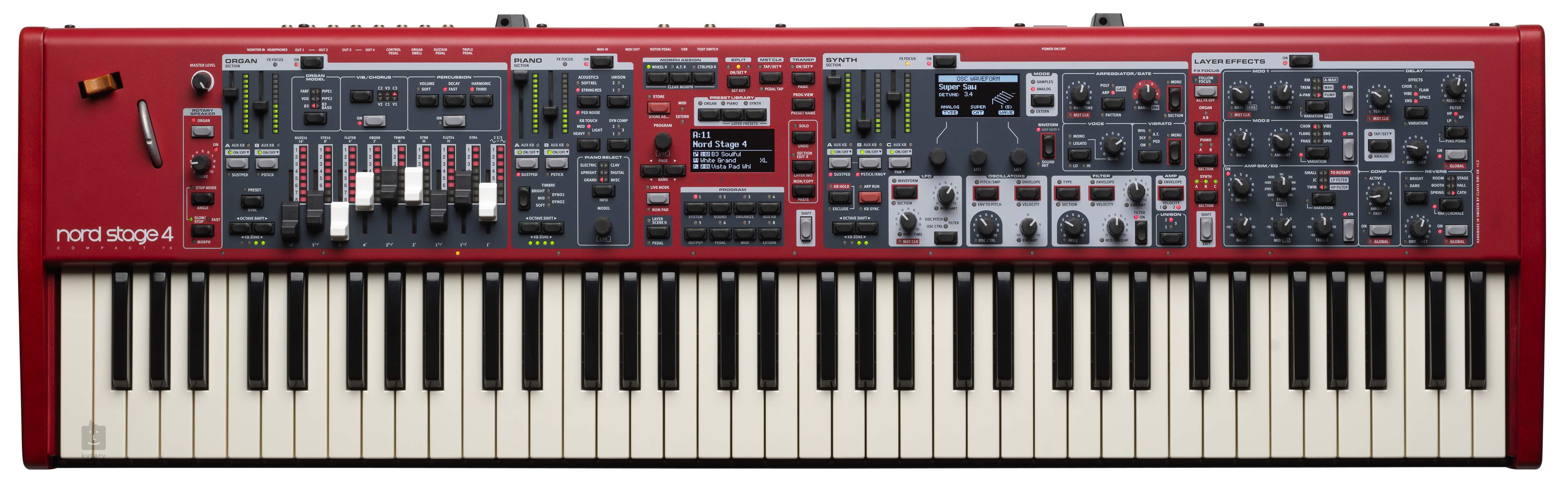 NORD STAGE 4 Compact Přenosné digitální stage piano | Kytary.cz