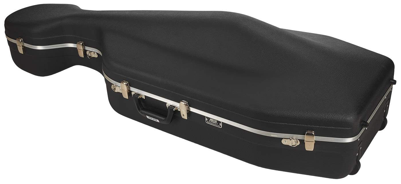 HISCOX Standard Cello Case With Wheels & Pull Handle - Black/Silver ...