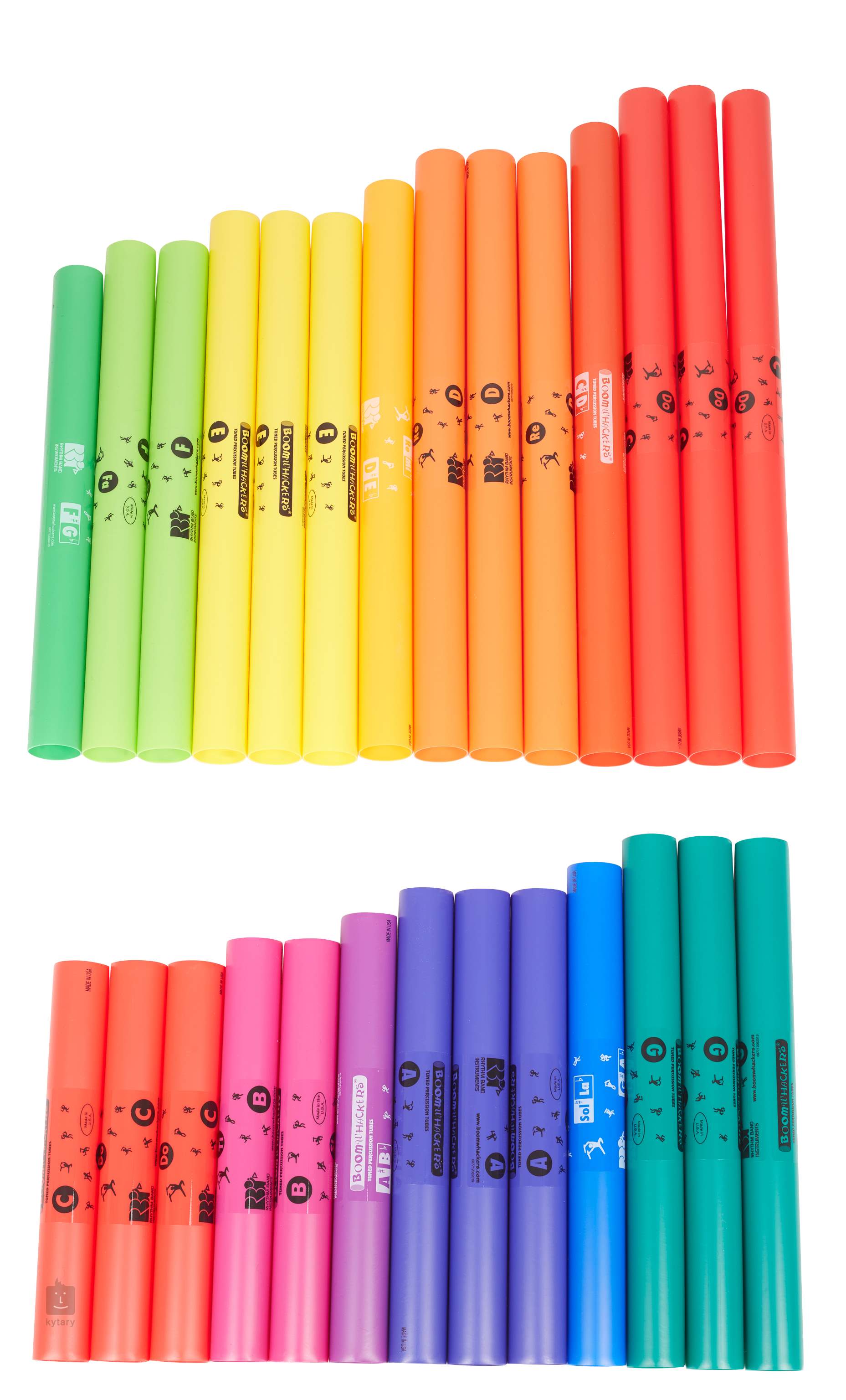 BOOMWHACKERS 27 Tube Classroom Pack Boomwhackers-Set