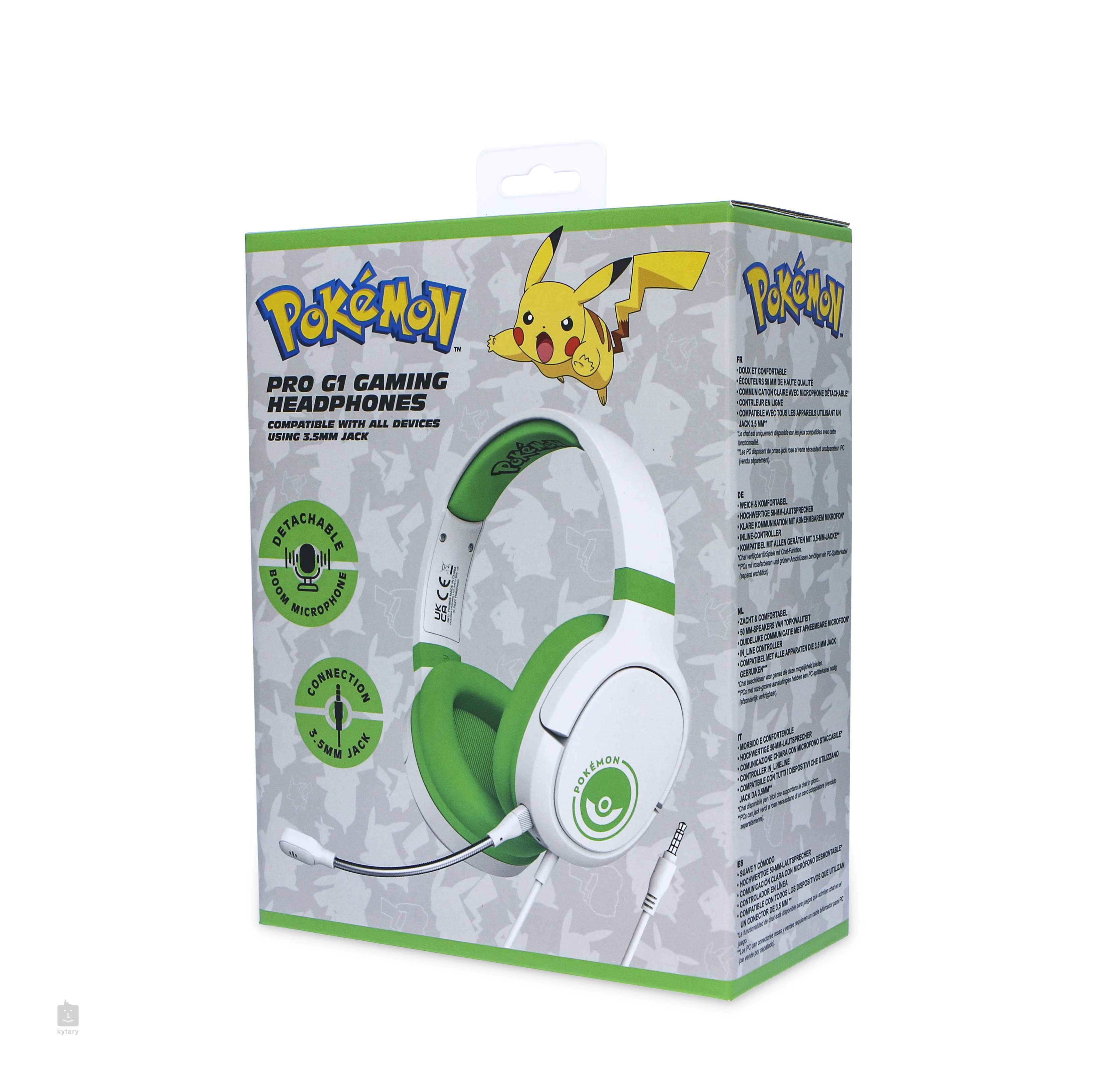 OTL Pokémon Poké ball White and Green PRO G1 Gaming Headphones Kopfhörer