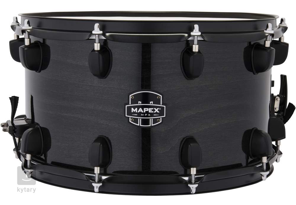 MAPEX 14" x 8" MPX Maple/Poplar Hybrid Shell Transparent Midnight Black Snare Drum Snare-Trommel ...