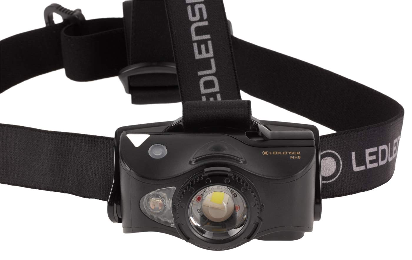 LED LENSER MH8 Noir Frontal | Kytary.fr