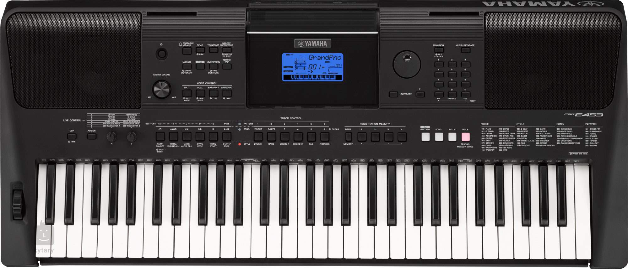 YAMAHA PSR-E453 Clavier avec dynamique