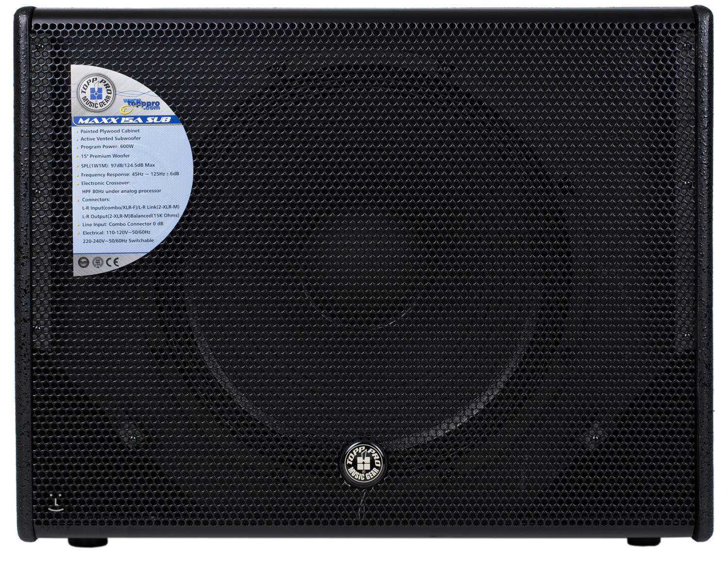 TOPP PRO MAXX15ASUB Subwoofer actif