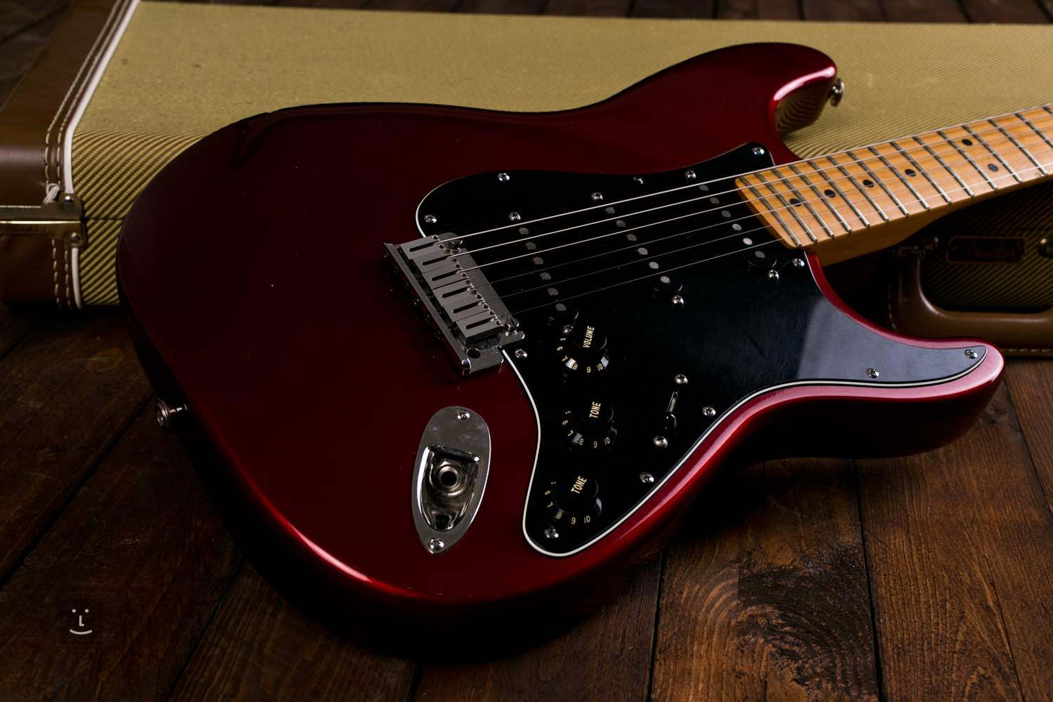 FENDER 1989-91 Stratocaster American Standard Candy Cola Red Guitare ...