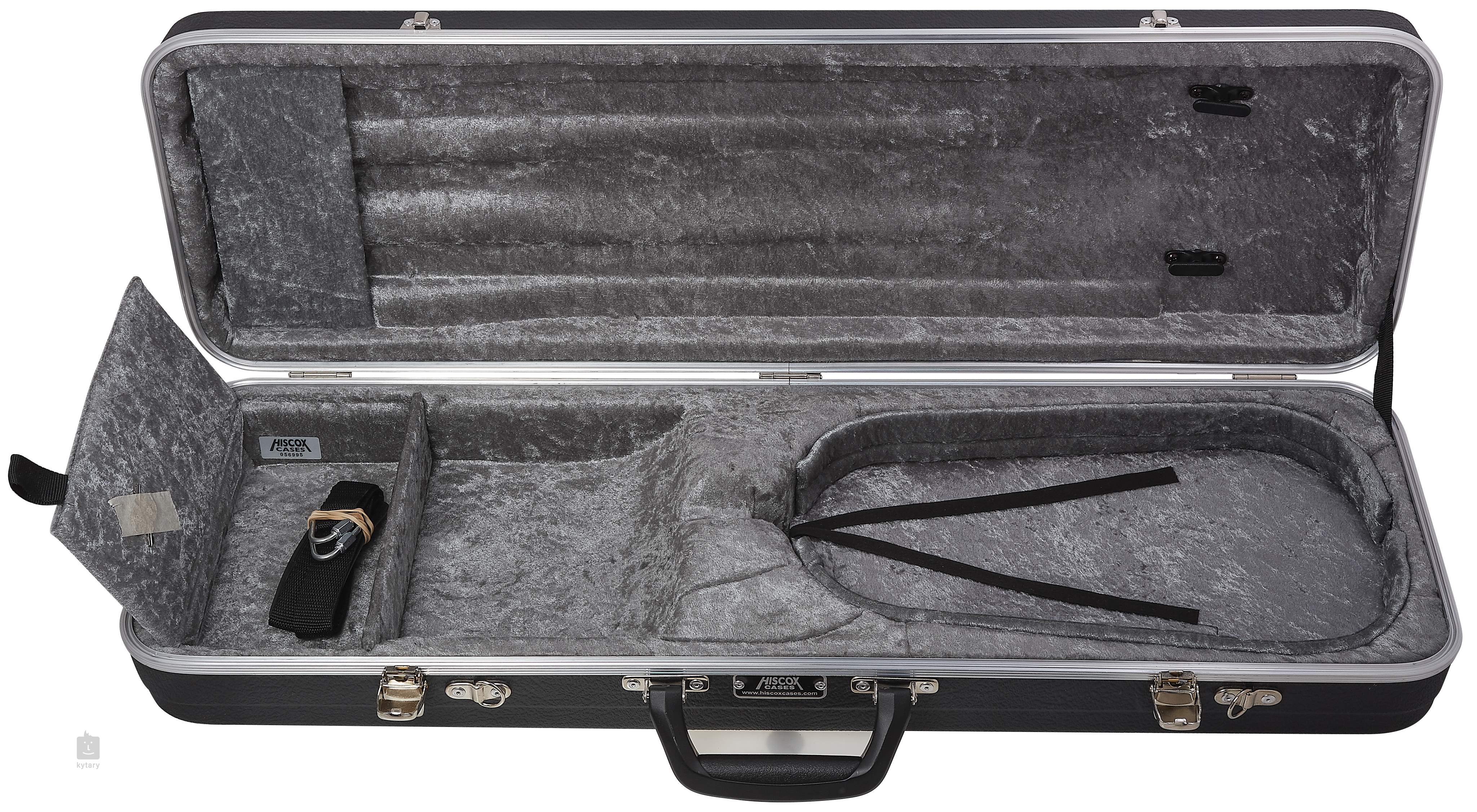 HISCOX Rectangular Violin Case - Black/Silver Housse pour violon