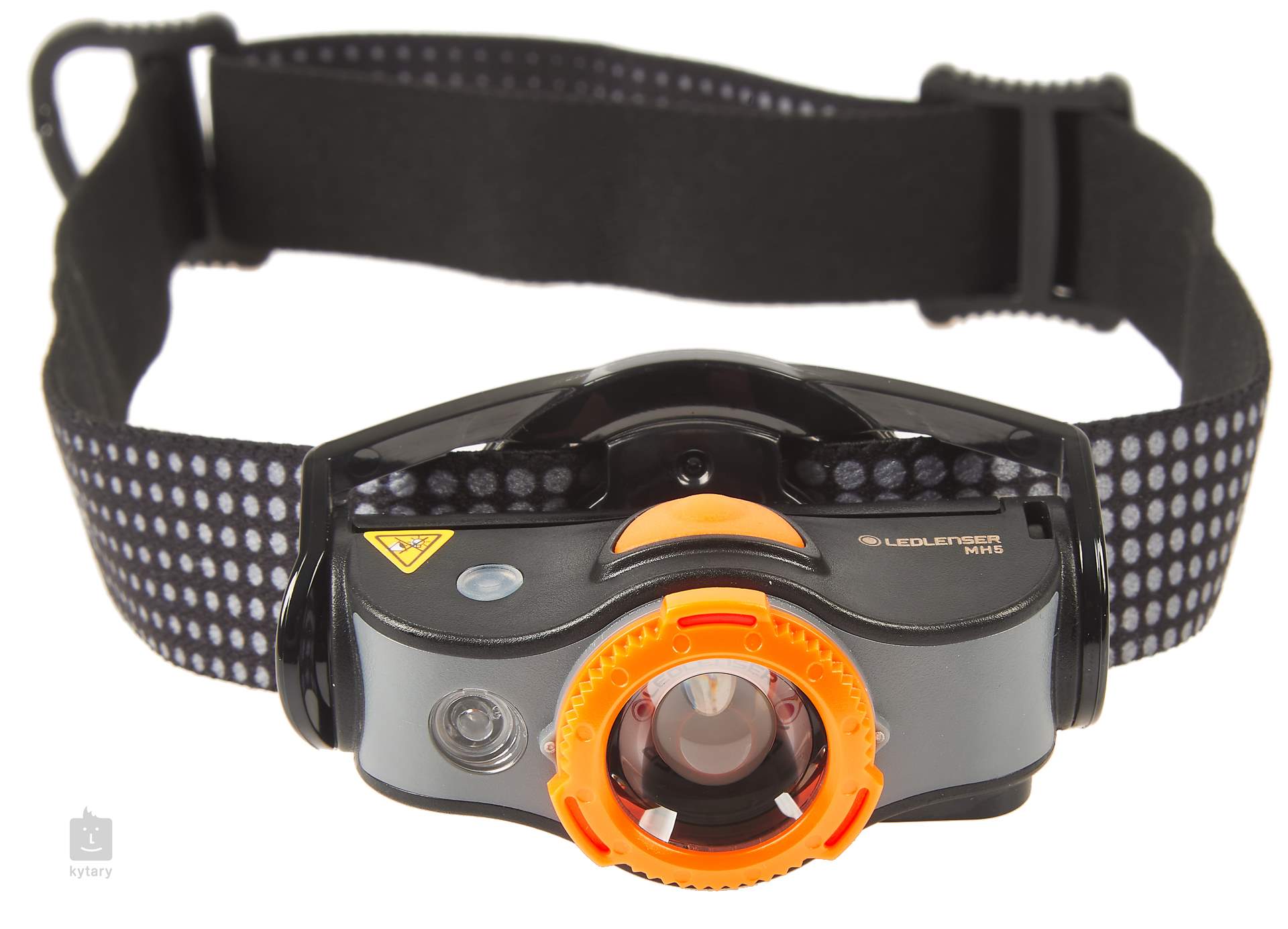 LED LENSER MH5 NOIR-ORANGE Frontal