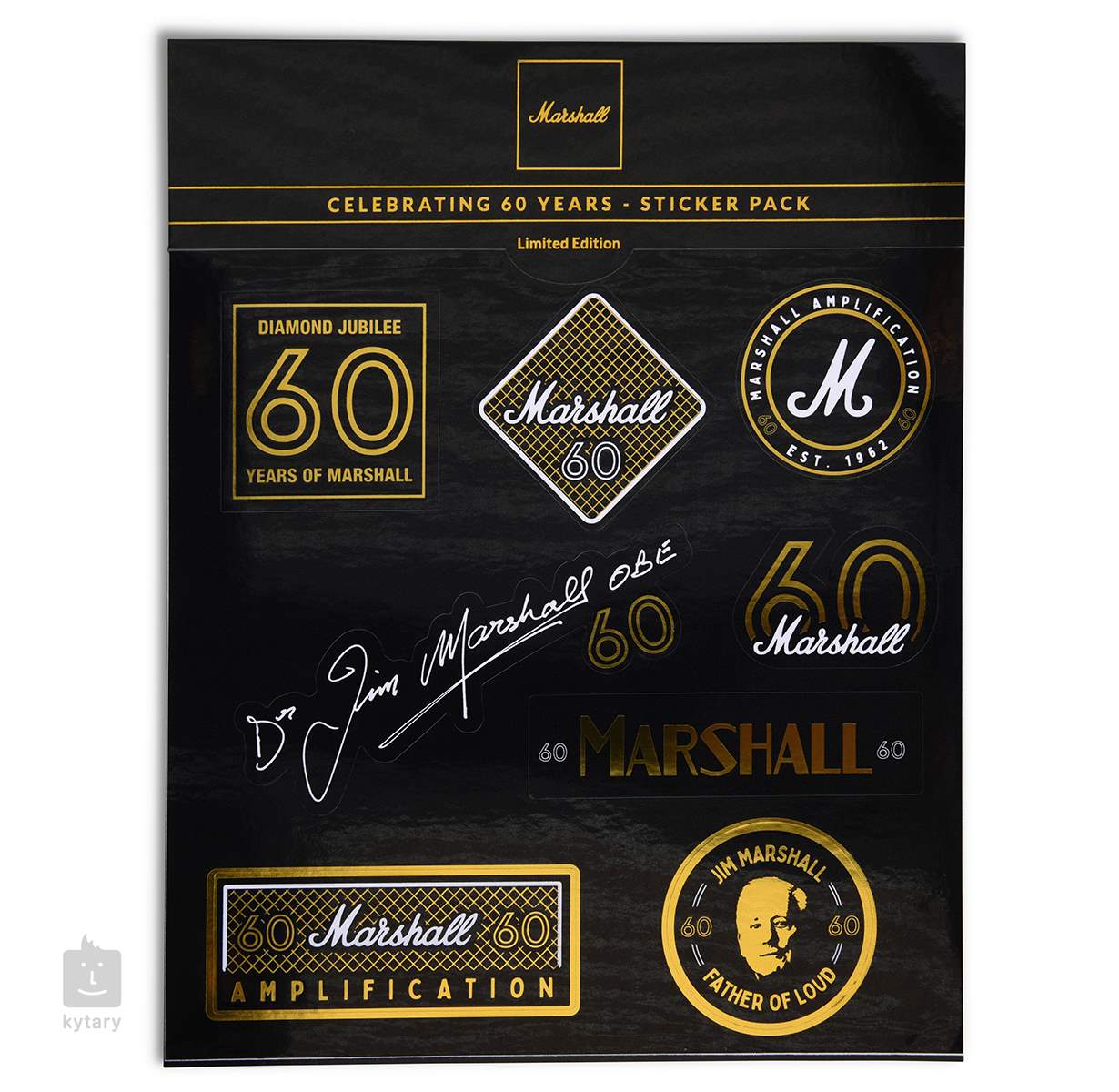 MARSHALL 60th Anniversary Stickers Autocollants