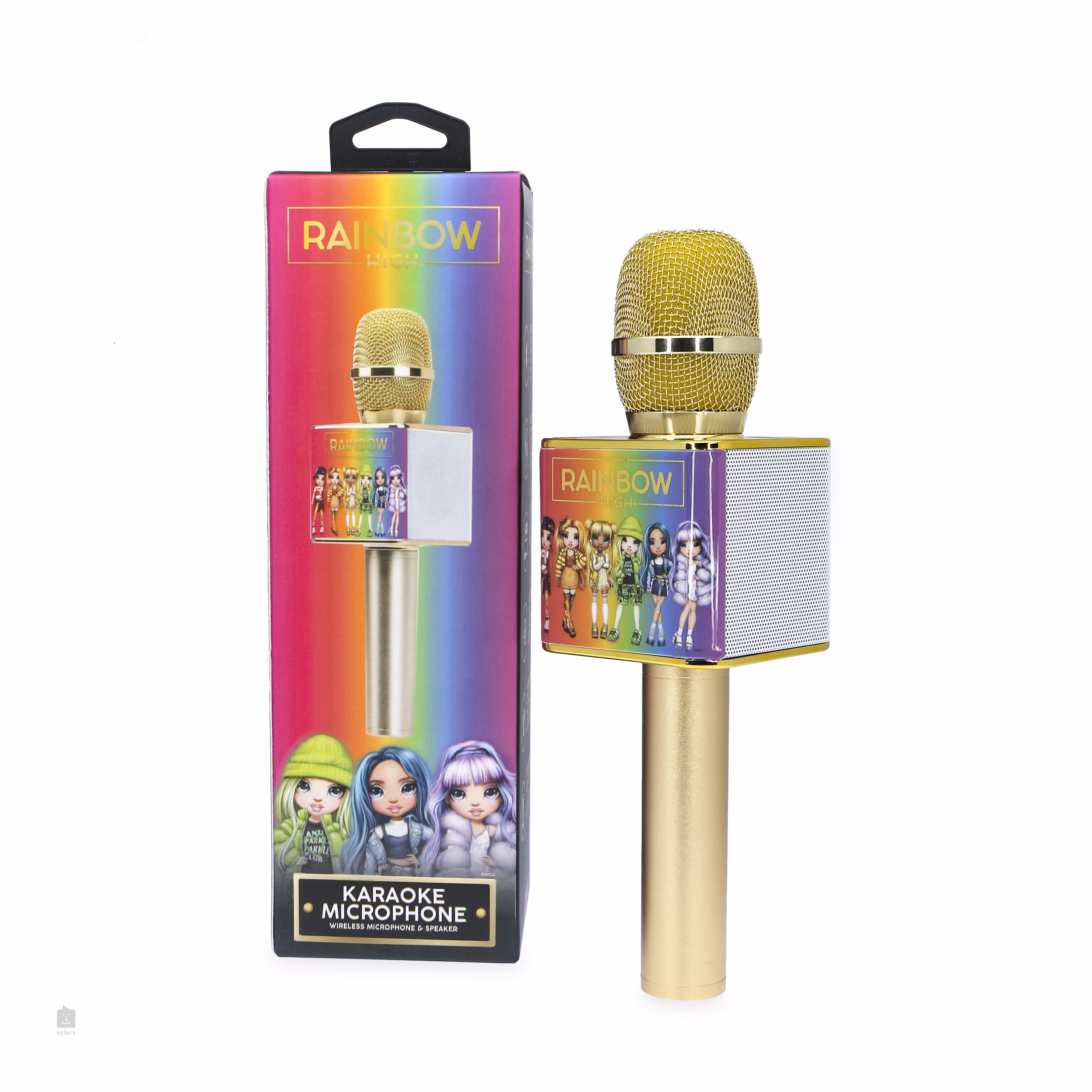OTL Rainbow High Karaoke microphone with Bluetooth speaker Microphone ...