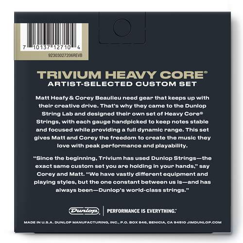 DUNLOP Trivium String Lab Guitar Strings 10-52 Húrok elektromos gitárra ...