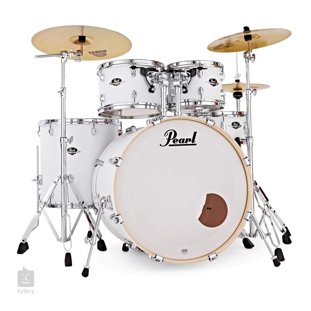 White Pearl Drum Set
