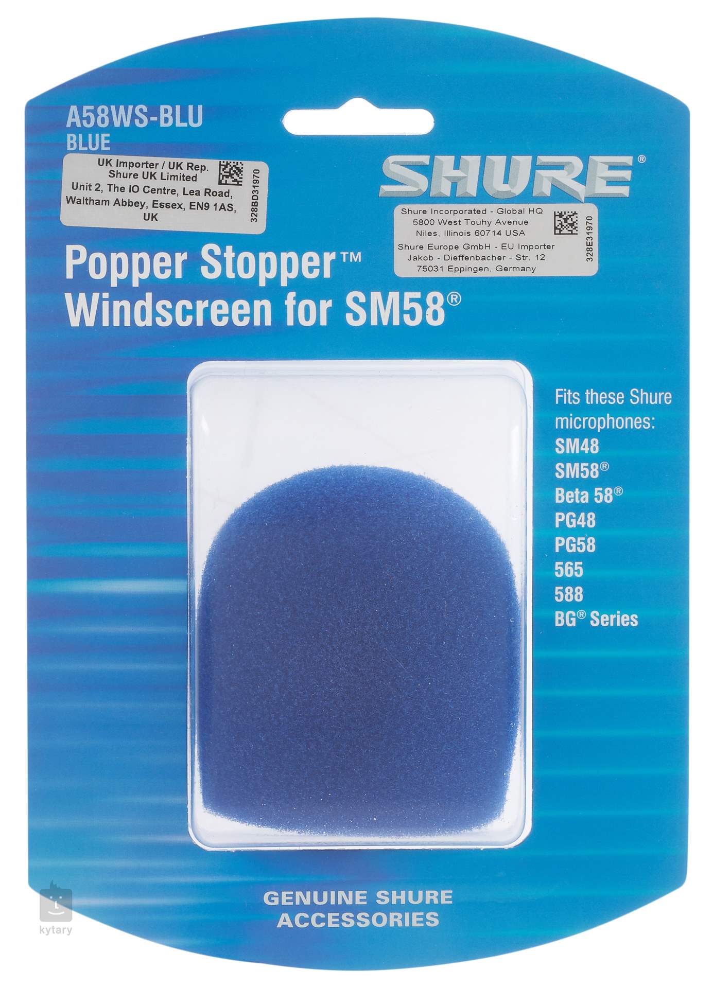 SHURE A58WS-BLU Microphone Windscreen | Kytary.ie