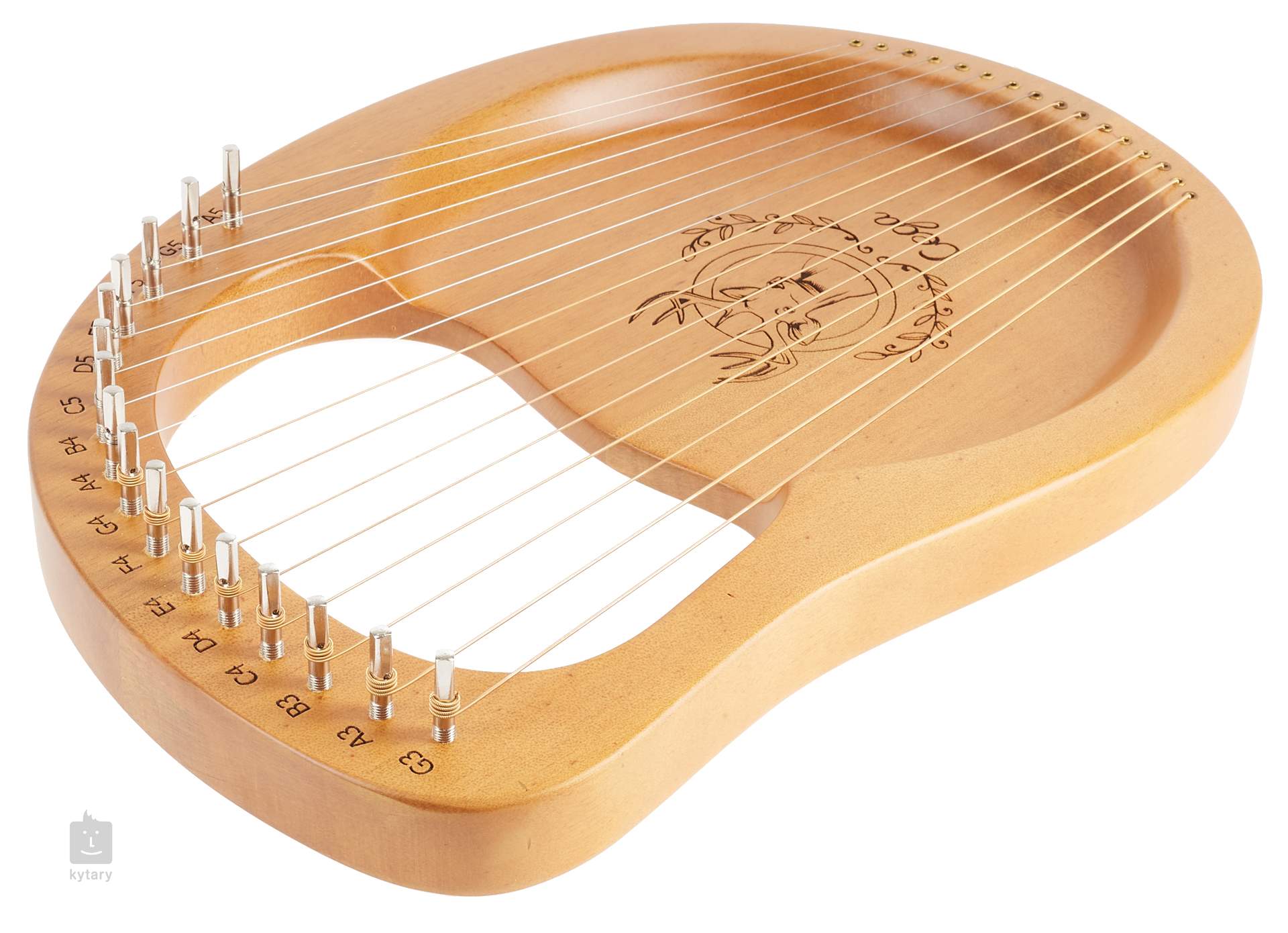 CEGA Lyre Harp Rounded 16 Strings Natural (disimballato) Letturino CEGA Lyre Harp Rounded 16 Strings Natural (disimballato) Letturino