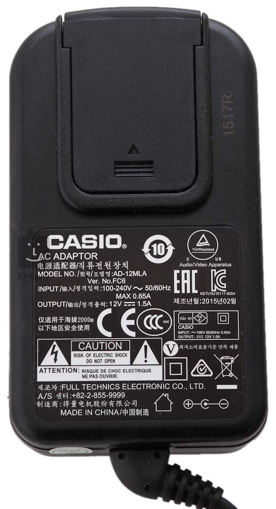 CASIO AD-12 Adapter sieciowy | Kytary.pl