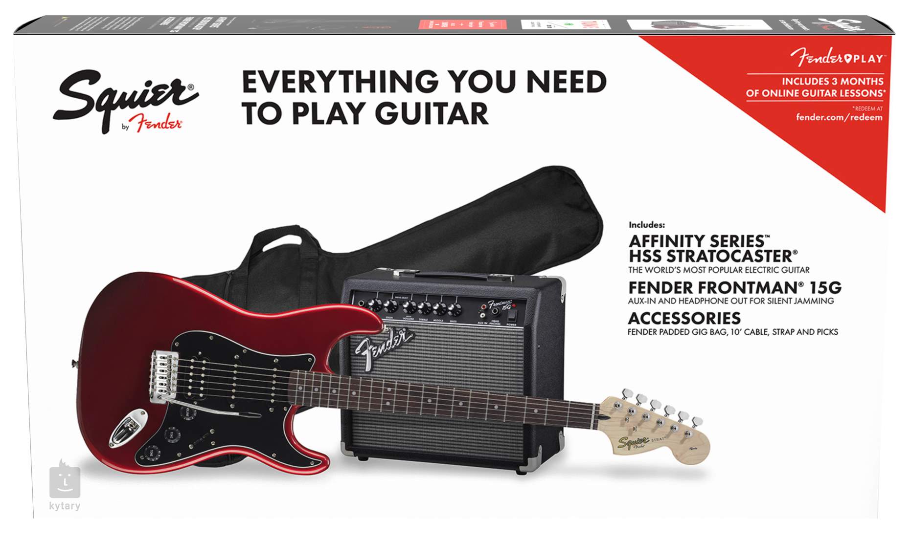 FENDER SQUIER Affinity Series Stratocaster HSS Pack LRL CAR Kompletny ... FENDER SQUIER Affinity Series Stratocaster HSS Pack LRL CAR Kompletny ...
