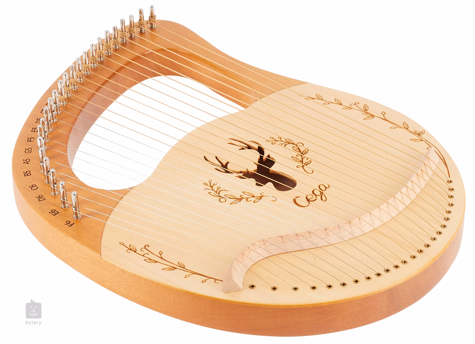 CEGA Lyre Harp 24 String Natural Lirka