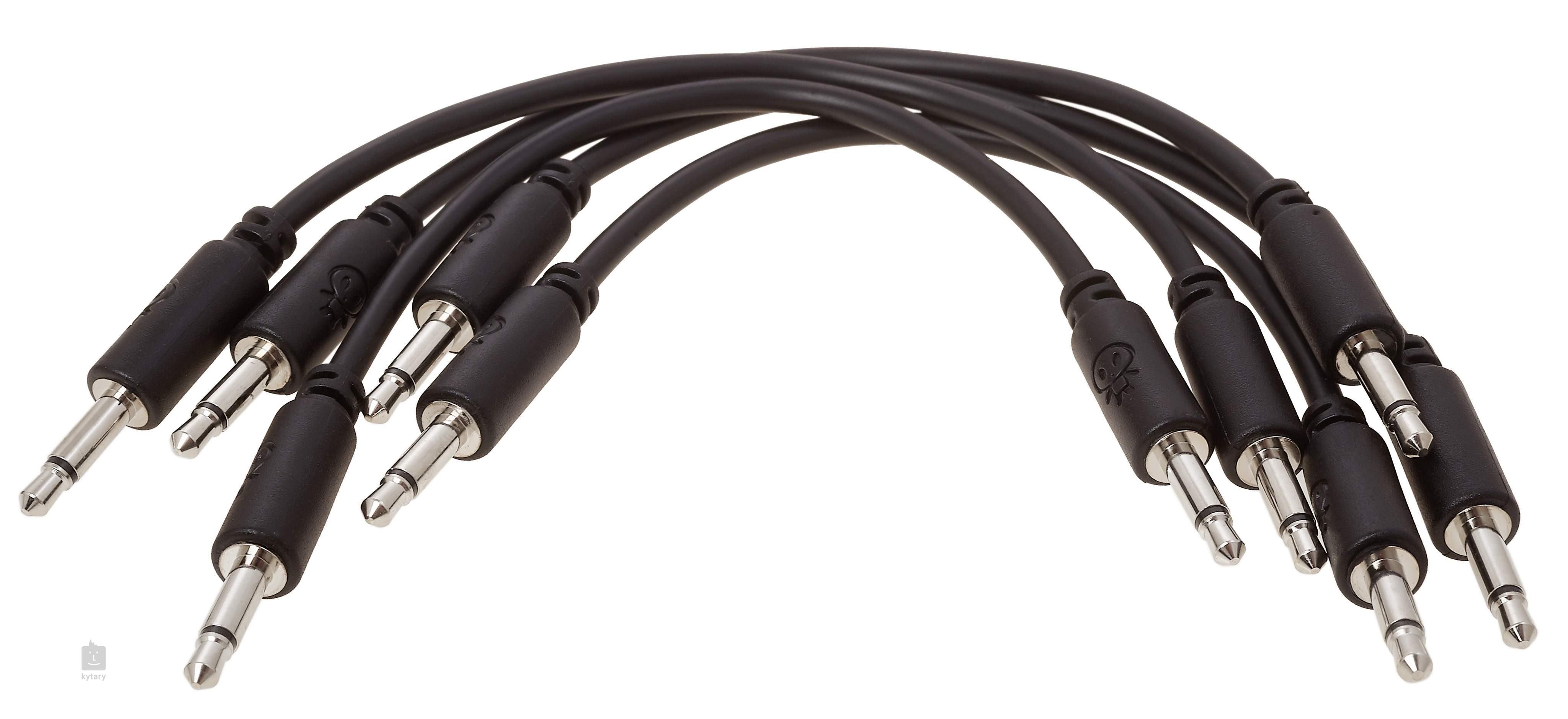 ERICA SYNTHS Eurorack patch cables 10cm, 5 pcs black Cablu patch