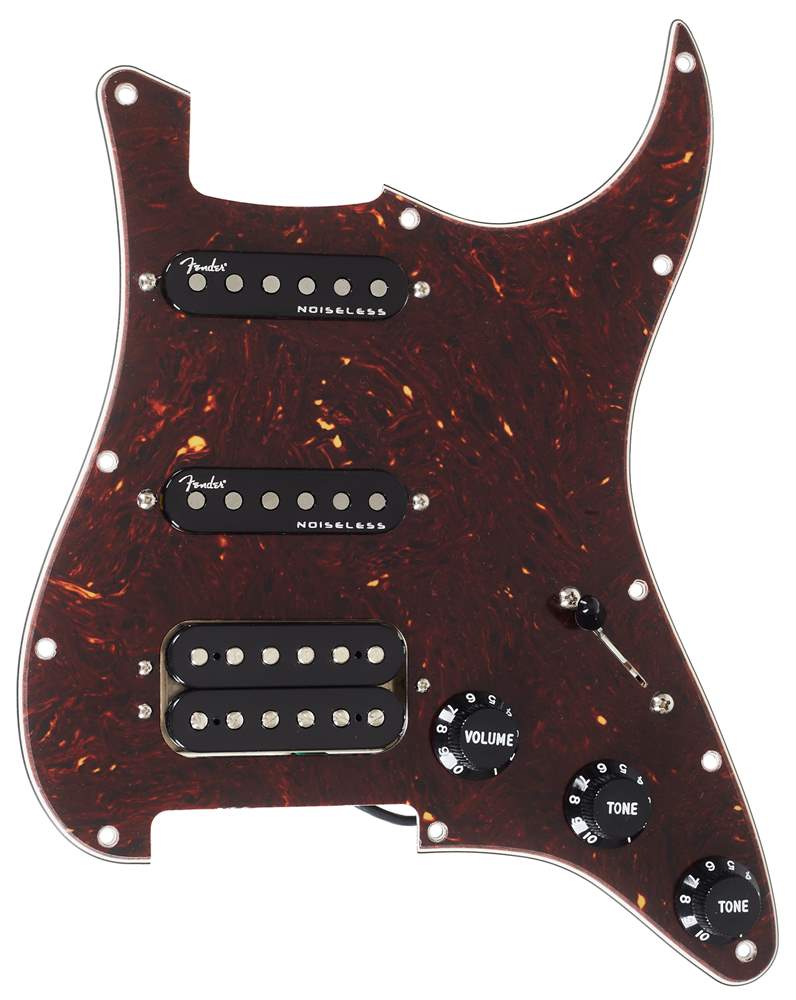 FENDER Pre-Wired Pickguard, Strat HSS SHAW/G4 SHELL Súprava snímačov na ...
