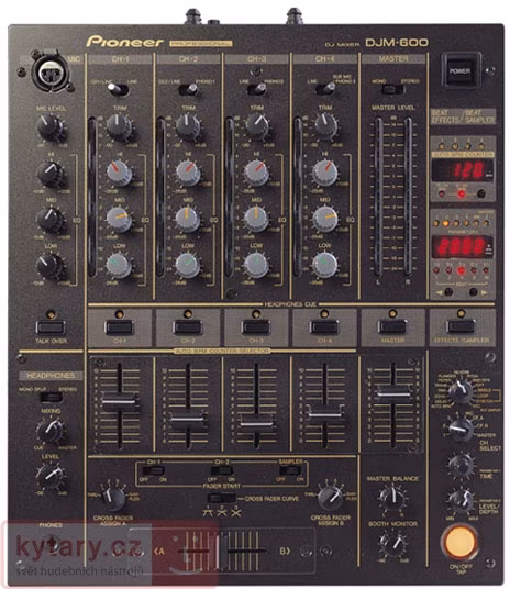 PIONEER DJ DJM-600 - Mixážní pult | Kytary.sk