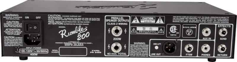 FENDER Rumble 500 Head Basgitarový tranzistorový zosilňovač