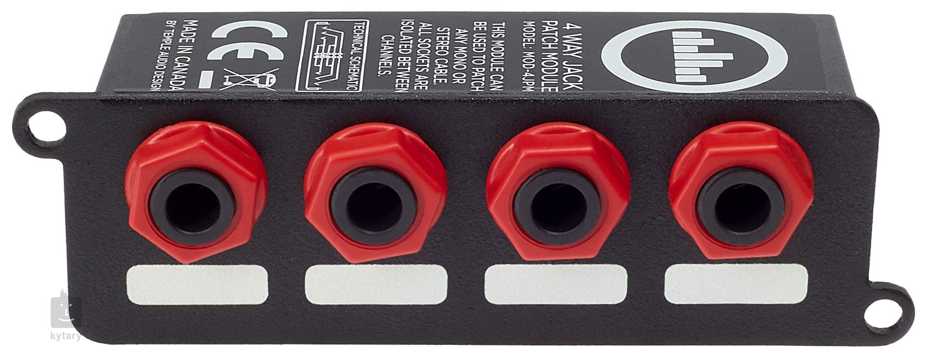 TEMPLE AUDIO 4-Way Jack Patch Module Príslušenstvo