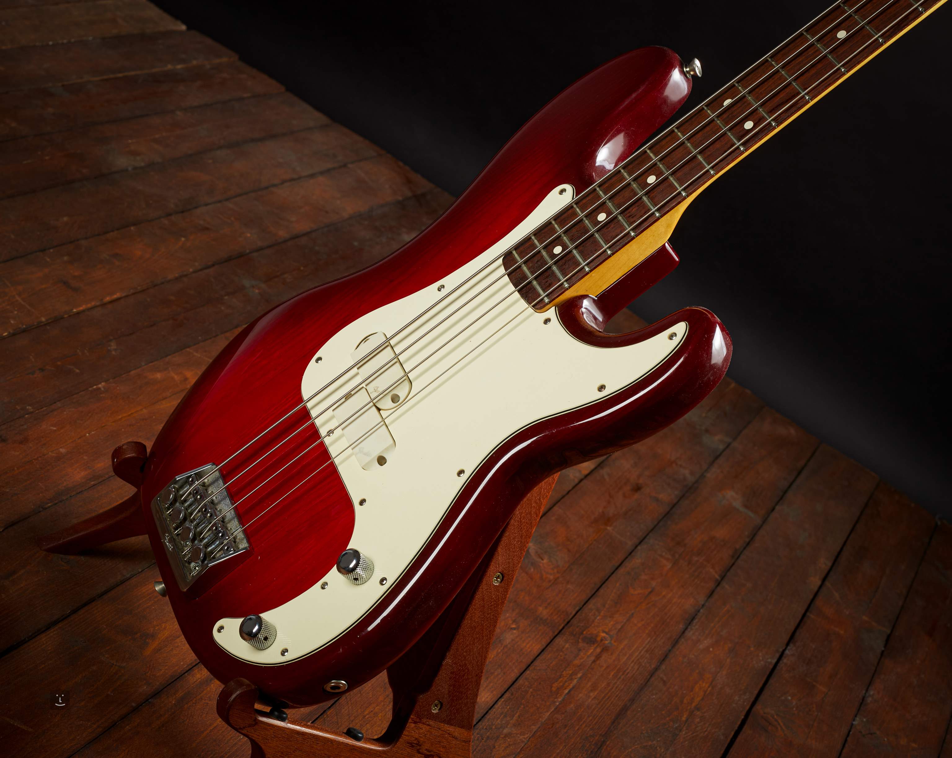 FENDER 1983 Elite I. Precision Bass USA Red Burst Elektrická basgitara ...